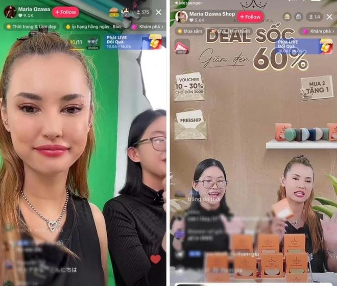 Nữ diễn viên 18+ Maria Ozawa livestream bán hàng trên TikTok Việt Nam ...